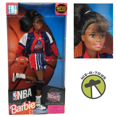 NBA Barbie Rockets Doll 1998 Mattel 20701 NRFB - We-R-Toys