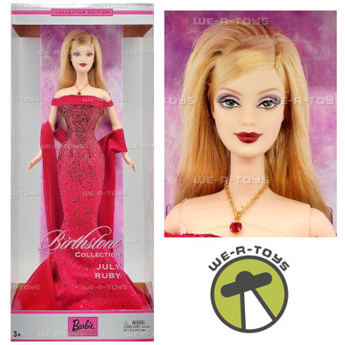 July Ruby Birthstone Collection Barbie Doll 2002 Mattel #C5325