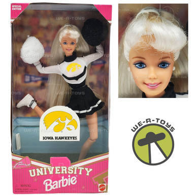 University Barbie Iowa Hawkeyes Doll Special Edition 1996 Mattel 20367 ...