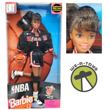 Barbie NBA Miami Heat Doll African American 1998 Mattel #20695 NRFB ...