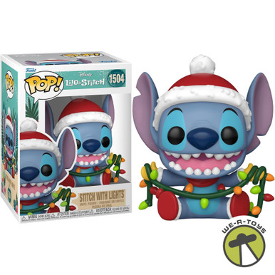 Funko Pop Lilo and Stitch 1504 Stitch with Lights Holiday Vinyl Figure ...
