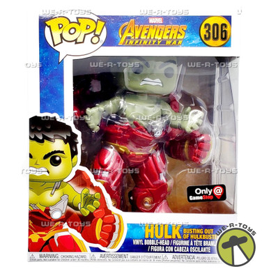Funko POP Marvel Avengers Infinity War Hulk Busting out of Hulkbuster ...