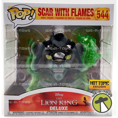Funko Pop Disney Lion King Deluxe Scar With Flames Exclusive Vinyl ...