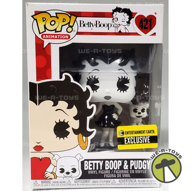 Funko Pop! Animation Betty Boop & Pudgy Exclusive Vinyl Figures #421 ...