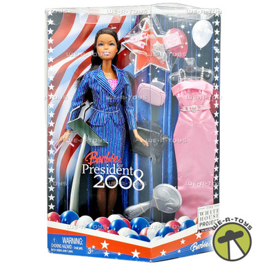 Barbie for President 2008 Doll African American N0843 - We-R-Toys