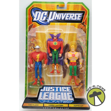 DC Universe JLU Flash, Green Lantern & Hawkman Action Figures 2011 ...