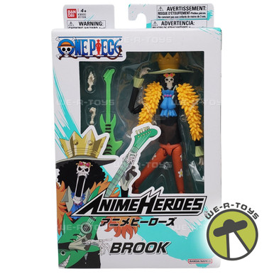 One Piece Anime Heroes Brook Action Figure 2023 Bandai Namco #37006 ...