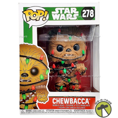 Funko POP Star Wars Holiday Chewbacca with Lights 278 Vinyl Figure - We ...