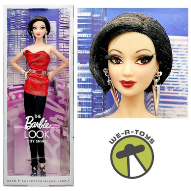 Barbie The Look City Shine Brunette Doll 2014 Mattel CJF51 - We-R-Toys