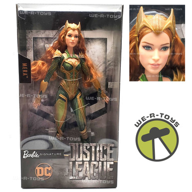 Barbie Signature DC Justice League Mera Doll 2017 Mattel DYX58 NRFB - We-R-Toys