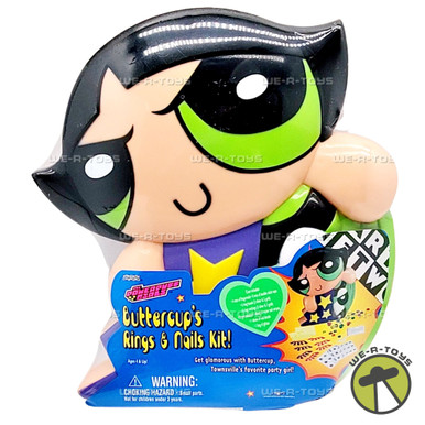 The Powerpuff Girls Buttercup's Rings and Nails Kit 1999 Trendmasters ...