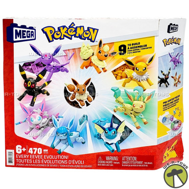 Pokémon Every Eevee Evolution Building Toy Set 2022 MEGA GFV85 - We-R-Toys
