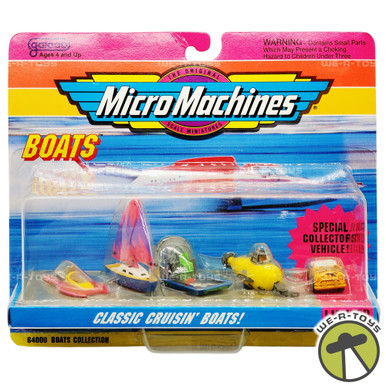 Micro Machines #3 Boats Collection Classic Cruisin' Boats With Bonus ...