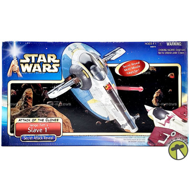 Star Wars Attack of The Clones Jango Fett's Slave 1 Vehicle 2001 Hasbro ...