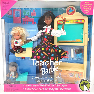 Barbie African American Teacher Doll Set 1995 Mattel #13915 - We-R-Toys