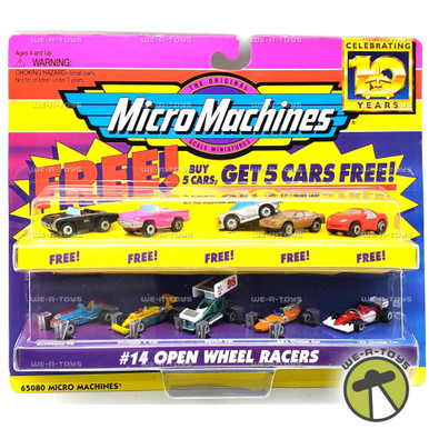 Micro Machines 10th Anniversary #14 Open Wheel Racers Set 1996 Galoob ...