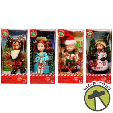 Barbie Kelly Club Holiday Lot of 4 Chelsie, Lorena, Kelly, Tommy Dolls ...