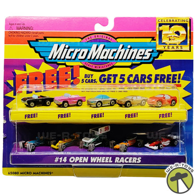 Micro Machines 10th Anniversary #14 Open Wheel Racers Set 1996 Galoob ...