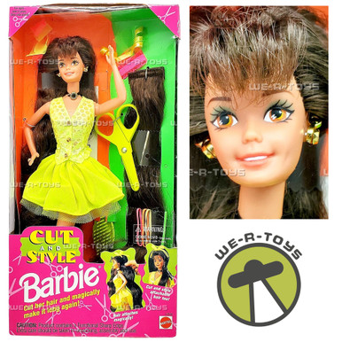 1994 Cut and Style Barbie Brunette Doll Mattel 12643 - We-R-Toys