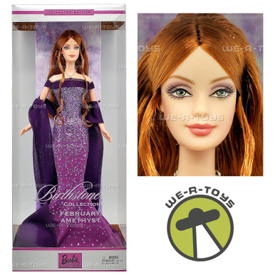 February Amethyst Barbie Doll Birthstone Collection 2002 Mattel B3410 ...