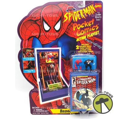 Marvel Spider-Man Pocket Comics Bridge Action Playset 1994 Toy Biz ...