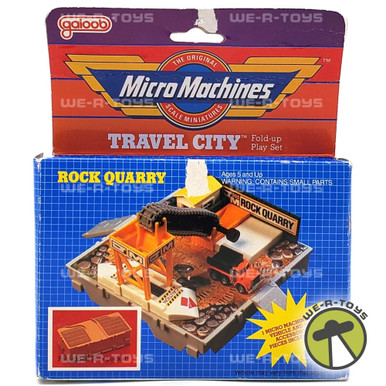 Micro Machines Travel City Rock Quarry Fold-Up Play Set 1988 Galoob ...