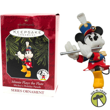 Minnie Plays the Flute Ornament Mickey's Holiday Parade 1998 Hallmark ...
