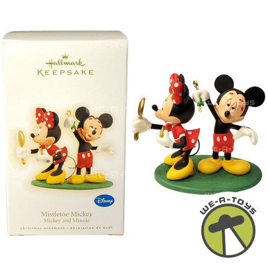 Disney Mistletoe Mickey Ornament Mickey and Minnie 2009 Hallmark ...
