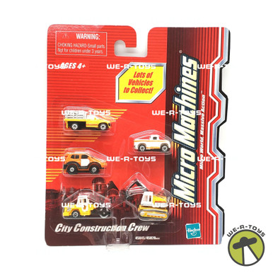 Micro Machines City Construction Crew Collection 5 Vehicles 2003 Hasbro ...