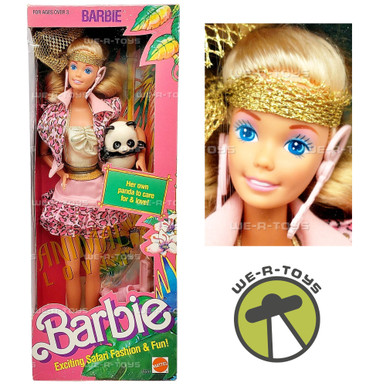 Barbie Animal Lovin' Doll with Safari Fashion and Panda 1988 Mattel ...