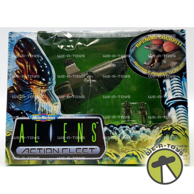 Micro Machines Aliens Action Fleet Drop Ship with Hicks & Corporal Ferro Galoob - We-R-Toys