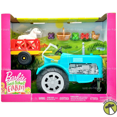 Barbie Sweet Orchard Farm Tractor and Accessories Playset 2018 Mattel ...