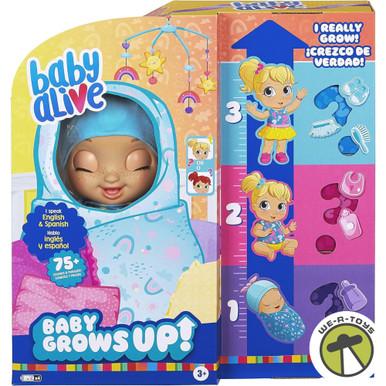 Baby Alive Baby Grows Up Happy Interactive Growing Doll - We-R-Toys