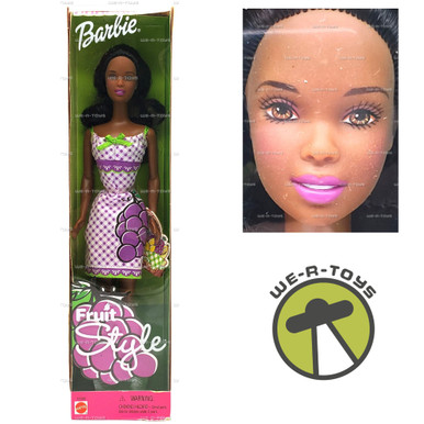 Barbie Fruit Style Grape Dress African American Doll 2001 Mattel #55590 ...