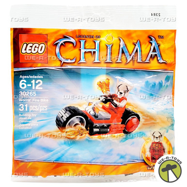 LEGO The Legends of Chima Worriz Fire Bike 31 Piece Building Set 30265 ...