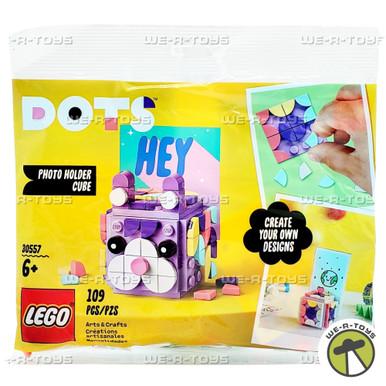 LEGO DOTS 30557 Photo Holder Cube Bunny 109 Piece Building Set - We-R-Toys