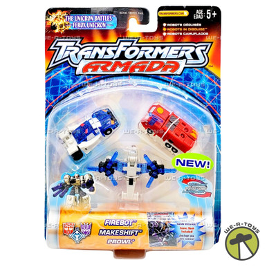 Transformers Armada Firebot Makeshift Prowl Figure Set 2002 Hasbro ...