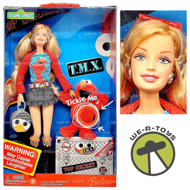 Barbie Sesame Street Tickle Me Elmo Doll 2006 Mattel K5499 - We-R-Toys