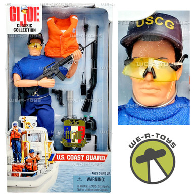 G.I. Joe Classic U.S. Coast Guard Black Hair Action Figure 1998 Hasbro ...