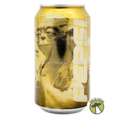 Star Wars Episode I The Phantom Menace Gold Yoda Pepsi Can 1999 - We-R-Toys