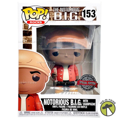 Funko POP Rocks Notorious B.I.G with Champagne 153 Vinyl Figure - We-R-Toys