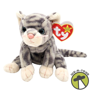 Ty Beanie Babies Silver the Cat Plush 1999 - We-R-Toys