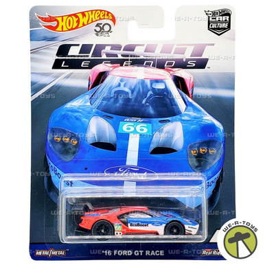 Hot Wheels Circuit Legends '16 Ford GT Race Vehicle 2018 Mattel FLC26 ...
