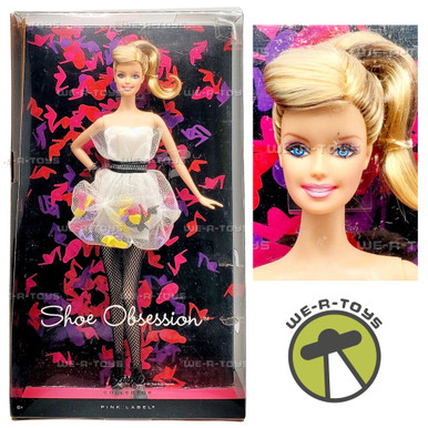 Barbie Shoe Obsession Doll Pink Label 2011 Mattel W3378 - We-R-Toys