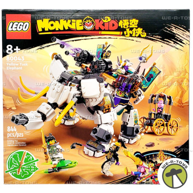 LEGO Monkie Kid Yellow Tusk Elephant 844 Piece Building Set 80043 - We ...