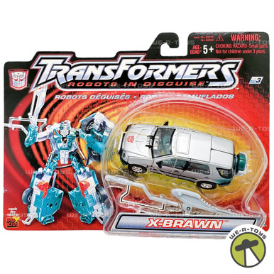 Transformers X-BRAWN Silver Autobot Action Figure 2001 Hasbro 80593 ...