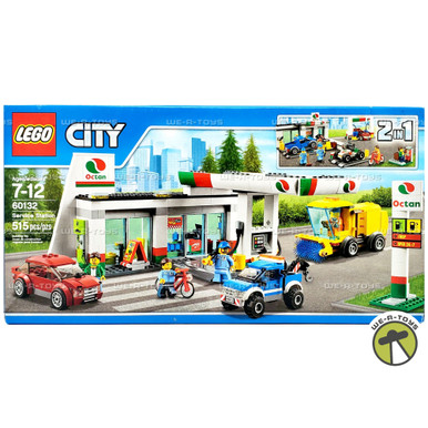LEGO City Town Service Station 515 Piece Building Set 60132 - We-R-Toys