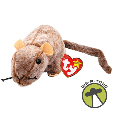 Ty Beanie Babies Tiptoe the Mouse Plush 1999 - We-R-Toys