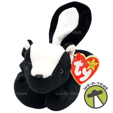 Ty Beanie Babies Stinky the Skunk Plush 1995 - We-R-Toys