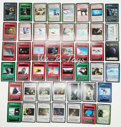 Star Wars CCG Customizable Card Game Hoth Lot of 46 U1 & U2 Cards SWCCG ...